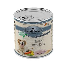 Landfleisch Pur Dog Classic Ente mit Reis Hunde-Nassfutter ohne Zucker 6x800g