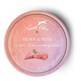 Terra Felis Huhn & Pute Katzen-Nassfutter getreidefrei 12x80g