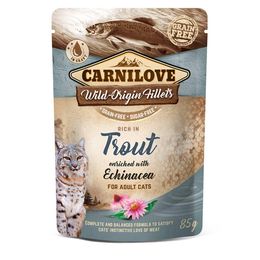 Carnilove Cat Pouch Ragout - Trout enriched with Echinacea Katzen-Nassfutter getreidefrei 24x85g