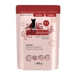 Catz Finefood Kitten No.03 Gefl&uuml;gel Katzen-Nassfutter getreidefrei 16x85g