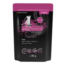 Catz Finefood Purrrr No. 119 Rind Katzen-Nassfutter Monoprotein 16x85
