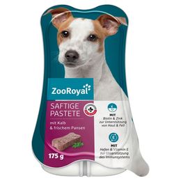ZooRoyal Saftige Pastete mit Kalb & frischem Pansen Hunde-Nassfutter ohne Getreide und Zucker 15x175g