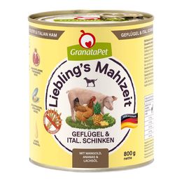 Granatapet Liebling's Mahlzeit Gefl&uuml;gel und italienischer Schinken 6x800g