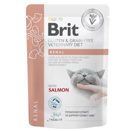 12x85 g Brit Vet Diet Cat Fillets in Gravy Renal