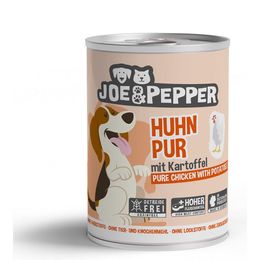 Joe & Pepper Dog Huhn pur mit Kartoffeln Hunde-Nassfutter getreidefrei 6x400g