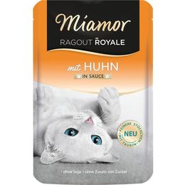 Miamor Ragout Royale Huhn in Sauce Katzen-Nassfutter ohne Farbstoffe 22x100g