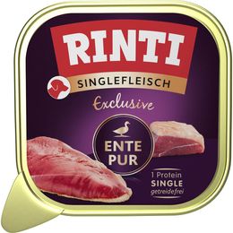Rinti Singlefleisch Exclusive Ente pur Hunde-Nassfutter getreidefrei 10x150 g