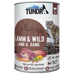 Tundra Cat Lamm & Wild Katzen-Nassfutter ohne Getreide und Zucker 6x400g