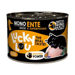 Lucky Lou SuperMono² Ente Katzen-Nassfutter getreidefrei 24x200g