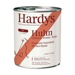Hardys PUR Huhn Hunde-Nassfutter getreidefrei 6x800g