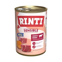 Rinti Sensible Rind & Süßkartoffel Hunde-Nassfutter für Allergiker geeignet 6x400g