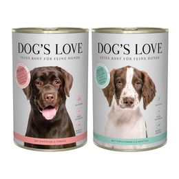 DOG&rsquo;S LOVE Dog's Love Hypoallergen Hunde-Nassfutter Mixpaket 12x400g
