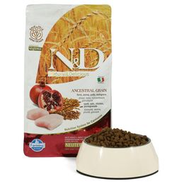 Farmina N&D Adult getreidearm Huhn und Granatapfel Katzen-Trockenfutter für kastrierte Katzen Katze 1,5kg