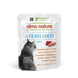 Almo Nature HFC Sterilised Huhn mit Thunfisch Katzen-Nassfutter getreidefrei 24x50g