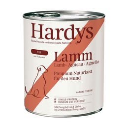 Hardys PUR Lamm Hunde-Nassfutter getreidefrei 6x800g