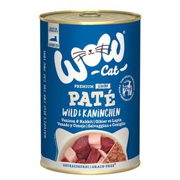 WOW Cat Senior Wild & Kaninchen Katzen-Nassfutter getreidefrei 6x400g