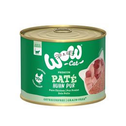WOW Cat Adult Huhn Pur Katzen-Nassfutter Single-Protein 6x200g