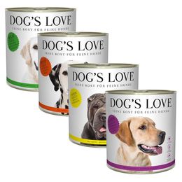 DOG&rsquo;S LOVE Dog's Love Mixpaket Hunde-Nassfutter f&uuml;r alle Lebensphasen 24x800g