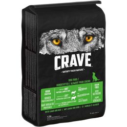 Crave Adult mit Lamm und Rind Hunde-Trockenfutter getreidefrei 11,5kg