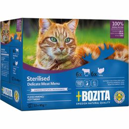 Bozita Pouch H&auml;ppchen in Gelee Sterilised Fleischmen&uuml; 12x85g