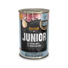 Belcando Junior Geflügel mit Ei Hunde-Nassfutter getreidefrei 6x400g