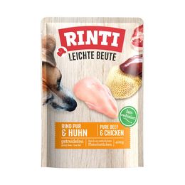 Rinti Leichte Beute Rind Pur + Huhn Hunde-Nassfutter getreidefrei 10x400g