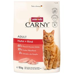 animonda Carny Adult Huhn + Rind Katzen-Trockenfutter getreidefrei 10kg