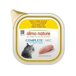 Almo Nature Complete Sterilised Freilandhuhn Katzen-Nassfutter getreidefrei 17x85g