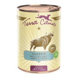 Terra Canis B&uuml;ffel mit Hirse Hunde-Nassfutter glutenfrei 6x400g
