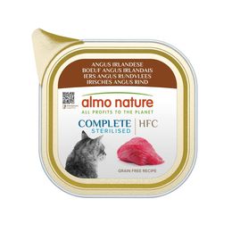 Almo Nature Complete Sterilised Irisches Angus Rind Katzen-Nassfutter getreidefrei 17x85g