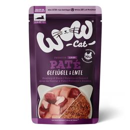 WOW Cat Senior Geflügel & Ente Katzen-Nassfutter getreidefrei 12x125g