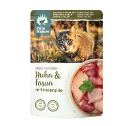 Pure Nature ADULT Huhn & Fasan mit Petersilie Katzen-Nassfutter getreidefrei 12x85g