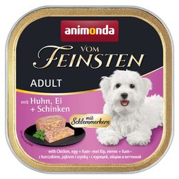 animonda vom Feinsten Schlemmerkern Ei und Schinken Hunde-Nassfutter mit Vitaminen 22x150g
