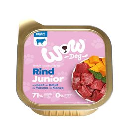 WOW! Dog Rind Junior Hunde-Nassfutter getreidefrei 11x150g