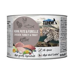 Tundra Cat Kitten Huhn, Pute & Forelle Katzen-Nassfutter getreidefrei 6x200g