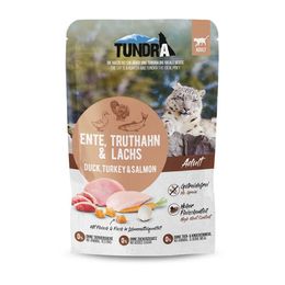 Tundra Cat Pouchpack Ente, Truthahn & Lachs Katzen-Nassfutter getreidefrei 16x85g