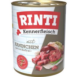 Rinti Kennerfleisch Kaninchen Hunde-Nassfutter getreidefrei 12x800 g