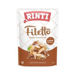 Rinti Filetto Huhn & Lamm in Jelly Hunde-Nassfutter getreidefrei 24x100g