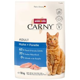 animonda Carny Adult Huhn + Forelle Katzen-Trockenfutter ohne Getreide 10kg