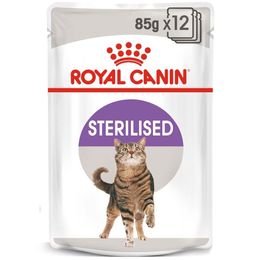 48x85g Royal Canin STERILISED Nassfutter in Soße für kastrierte Katzen