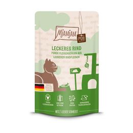 MjAMjAM purer Fleischgenuss - Rind pur Katzen-Nassfutter getreidefrei 12x125g
