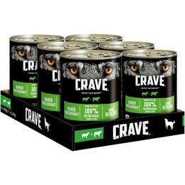 Crave Dose mit Lamm und Rind Hunde-Nassfutter ohne Getreide 6x400g