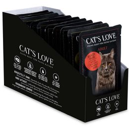 Cat's Love Katzenfutter Multipack Katzen-Nassfutter getreidefrei 12x85g