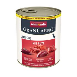 animonda GranCarno Junior mit Pute Hunde-Nassfutter getreidefrei 6x800g