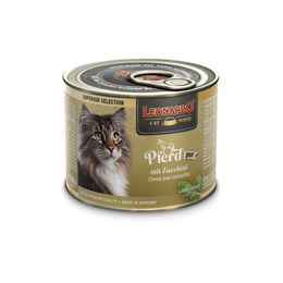 Leonardo Pferd mit Zucchini Katzen-Nassfutter getreidefrei 6x200g