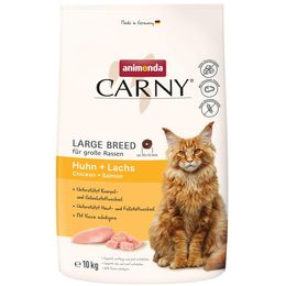 animonda Carny Adult Large Breed Huhn + Lachs Katzen-Trockenfutter getreidefrei 10 kg