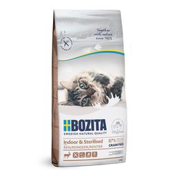 Bozita Indoor & Sterilised Grain free mit Rentier Katzen-Trockenfutter getreidefrei 2kg