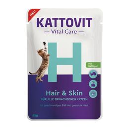 Kattovit Vital Care Hair & Skin Pouches Katzen-Nassfutter 12x85g