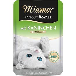 Miamor Ragout Royale Kaninchen in Jelly Katzen-Nassfutter hoher Fleischanteil 22x100g