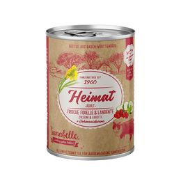 Sanabelle Heimat frische Forelle & Landente Katzen-Nassfutter getreidefrei 12x400g